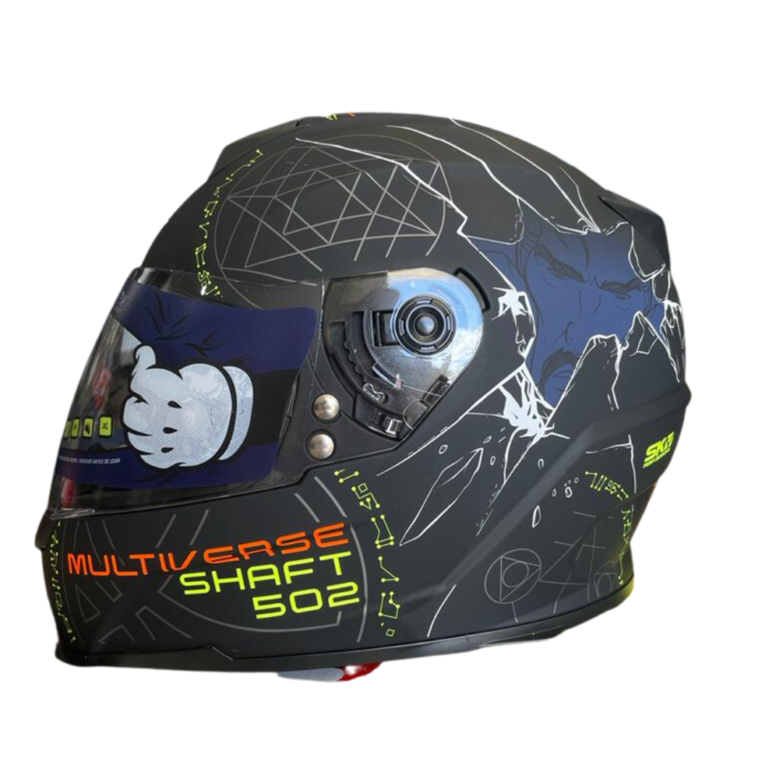 CASCO SHAFT SH502 NEGRO AMARILLO MATE SUPREME L CERRADO – Cascos y ...